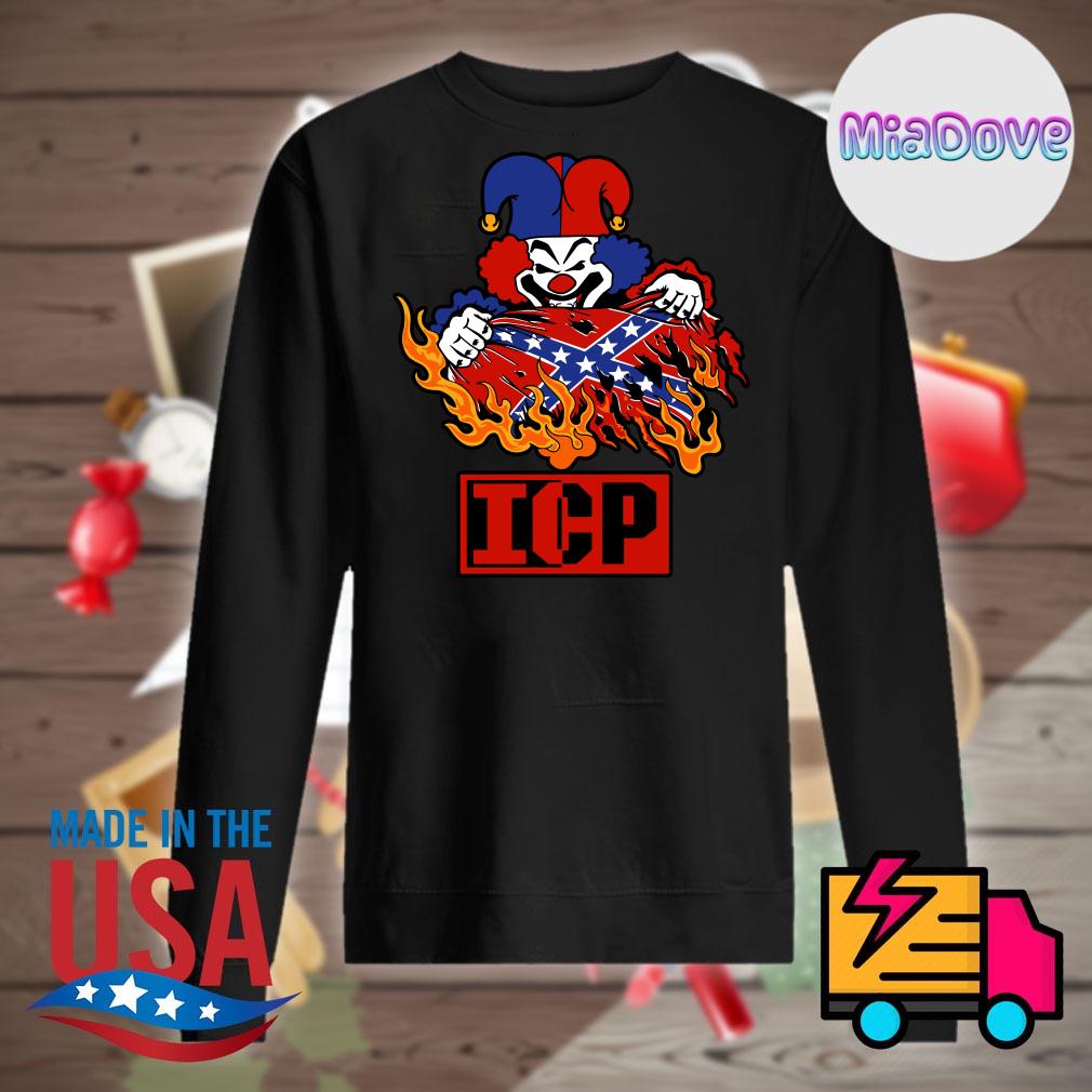 ICP Insane Clown Posse Rebel flag shirt, hoodie, tank top, sweater and ...